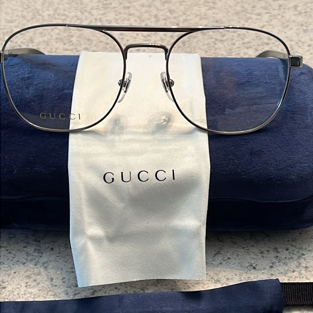 GUCCI GLASSES clear non script lenses - Gem